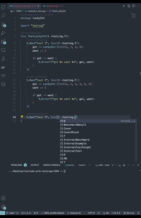 Find Lucky Int In Array 1394 Golang Short Golang Coding Leetcode Algorithm Youtube