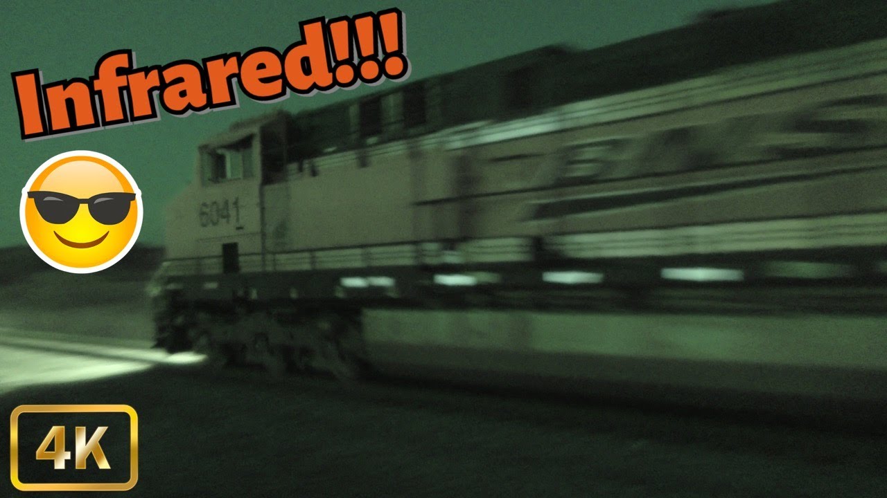 Night Vision (Infrared Light) BNSF Freight Train | Hinckley Subdivision ...