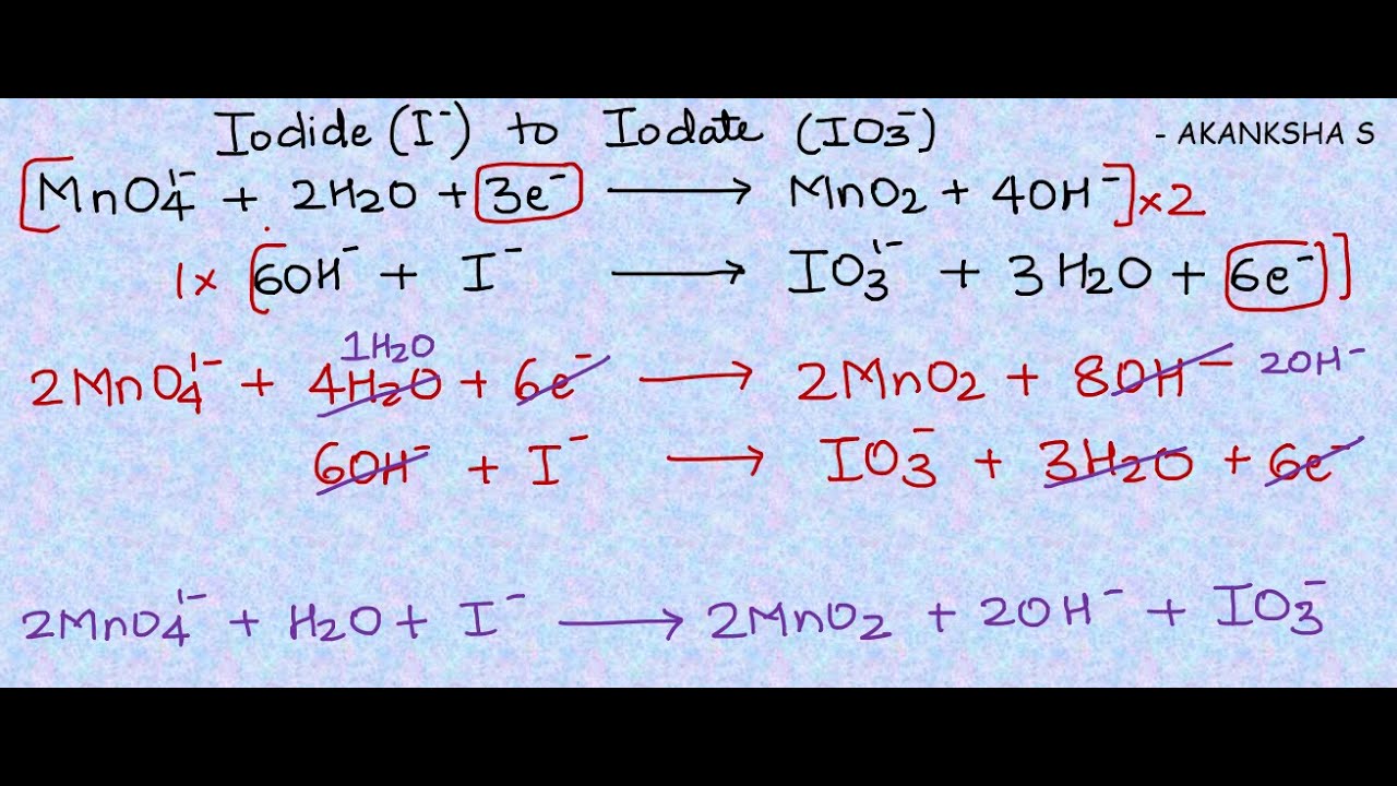 Reactions of KMnO4 Potassium Permanganate in Neutral or Slightly ...
