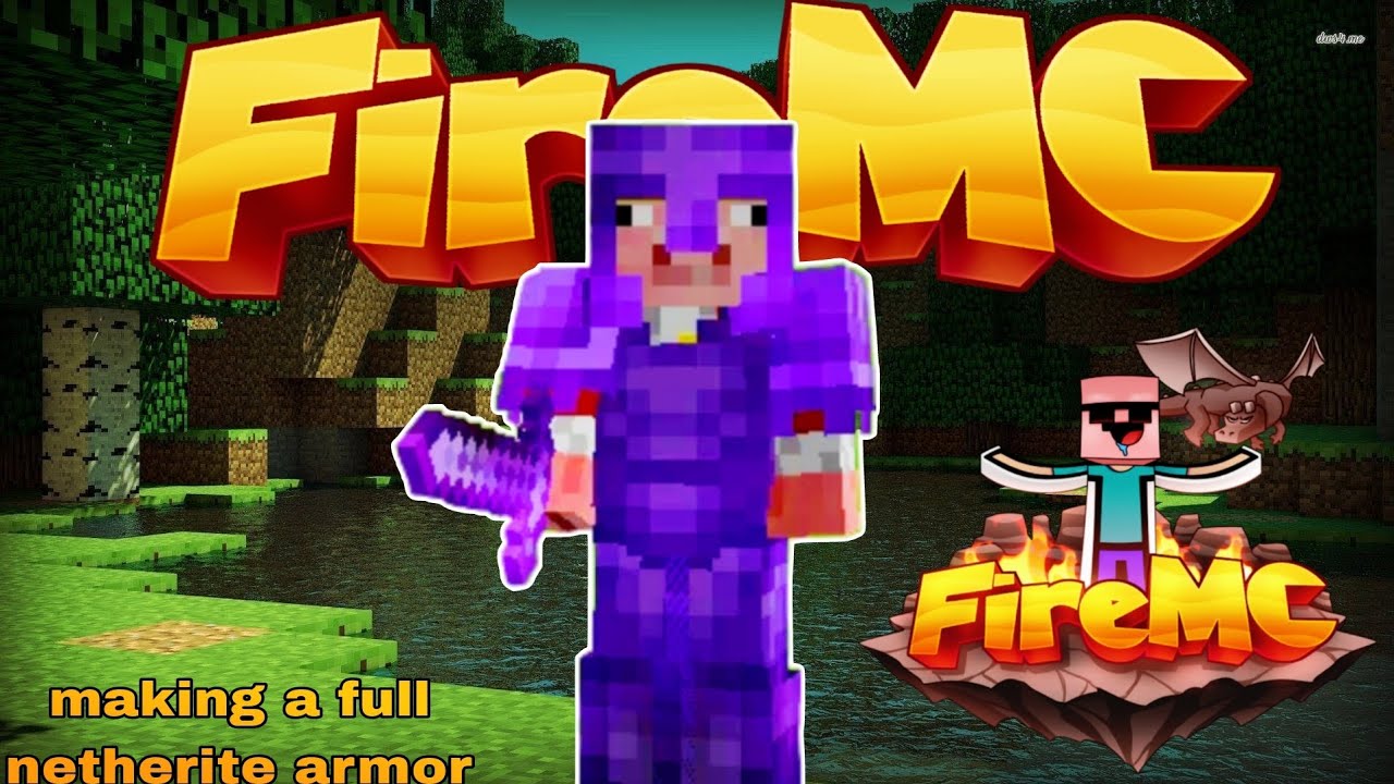 I make a full netherite Armor in fire mc 😁@PSD1 - YouTube