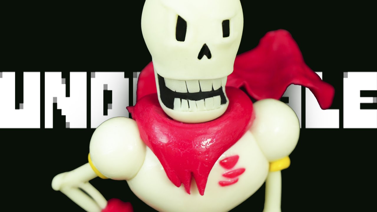 PAPYRUS UNDERTALE "TUTORIAL" POLYMER CLAY COLD PORCELAIN - YouTube