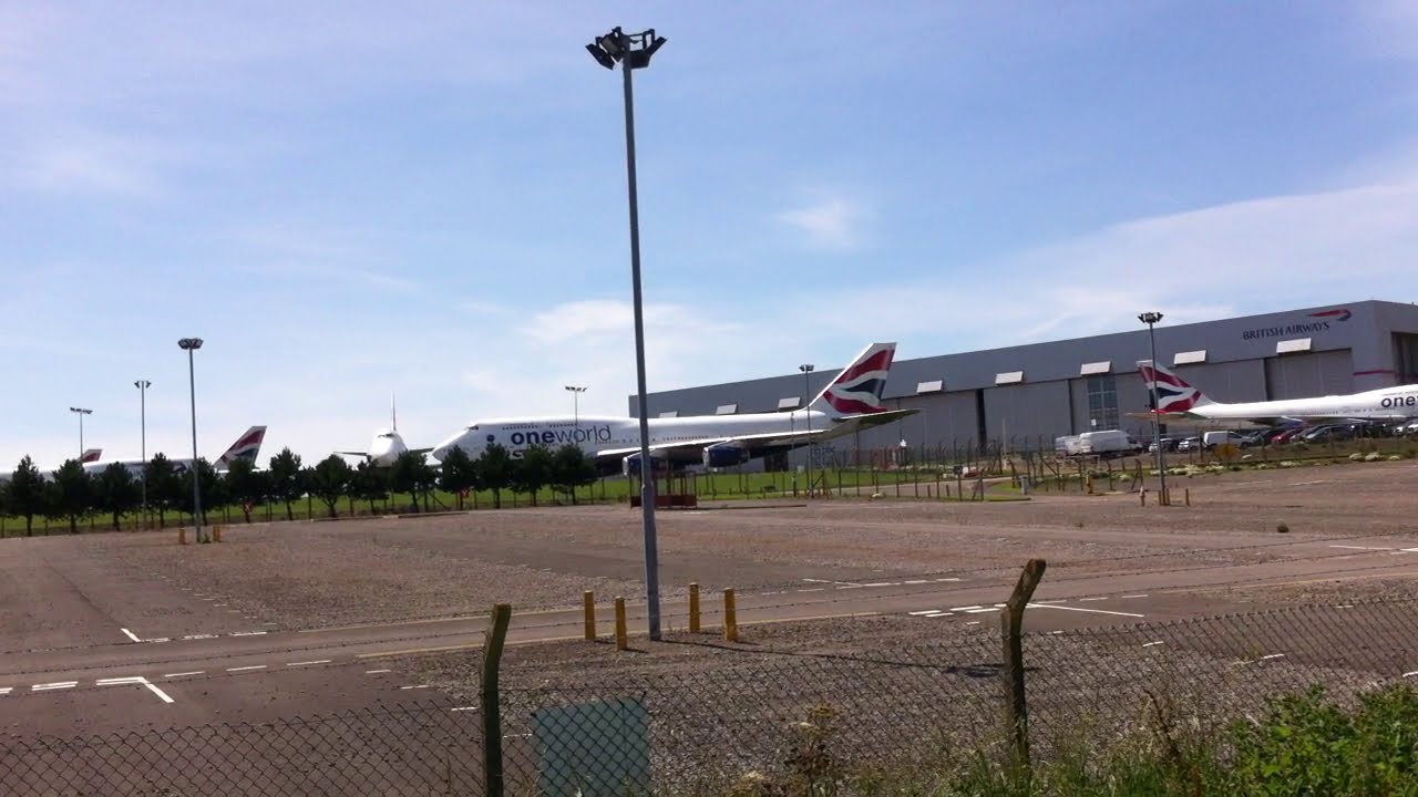 Doomed BA 747 Planes at British Airways Maintenance Facility Cardiff ...