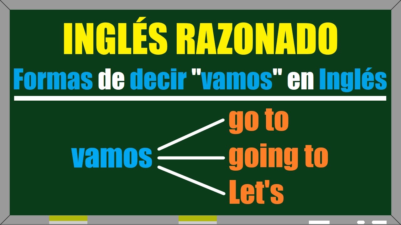 Formas de decir "vamos" en Inglés - YouTube