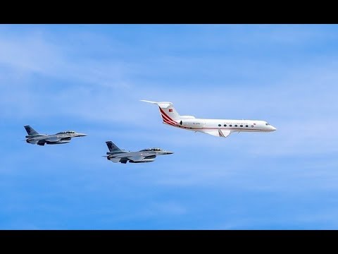 Erdoğan'ın Teknofest alanına 3 adet F 16 ile efsane gelişi