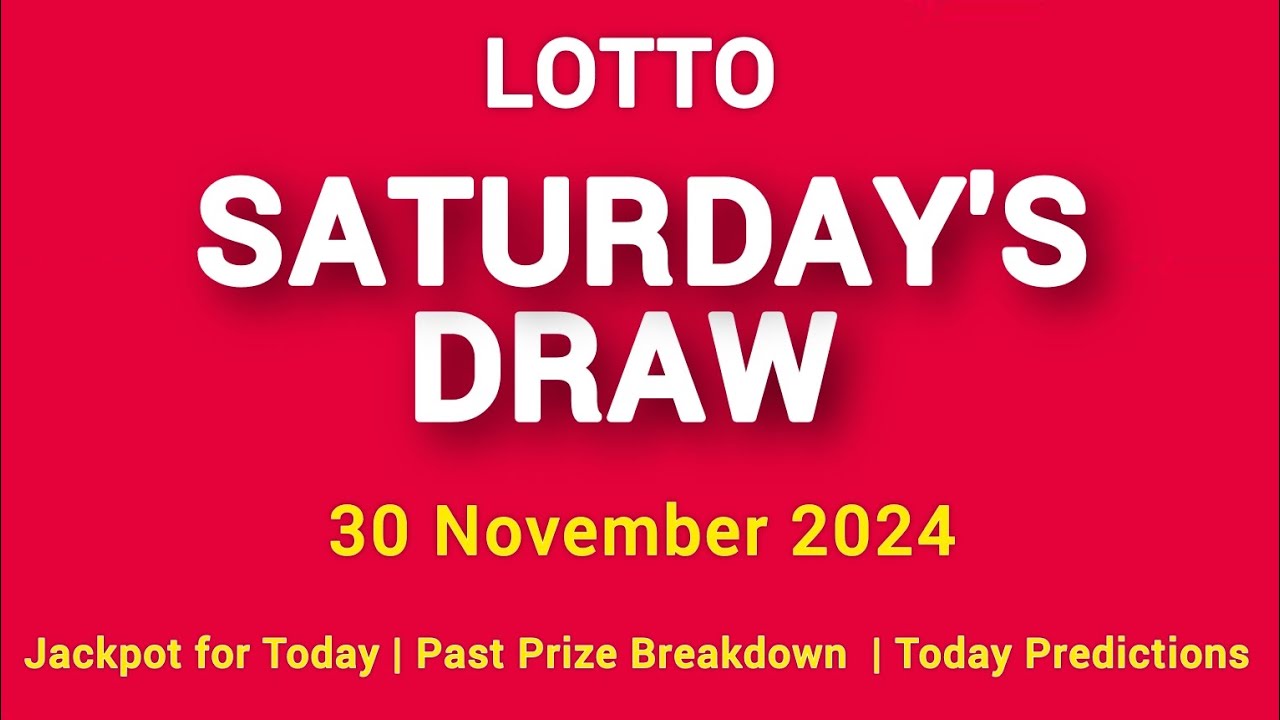The national lottery lotto draw for saturday 30 November 2024 - YouTube