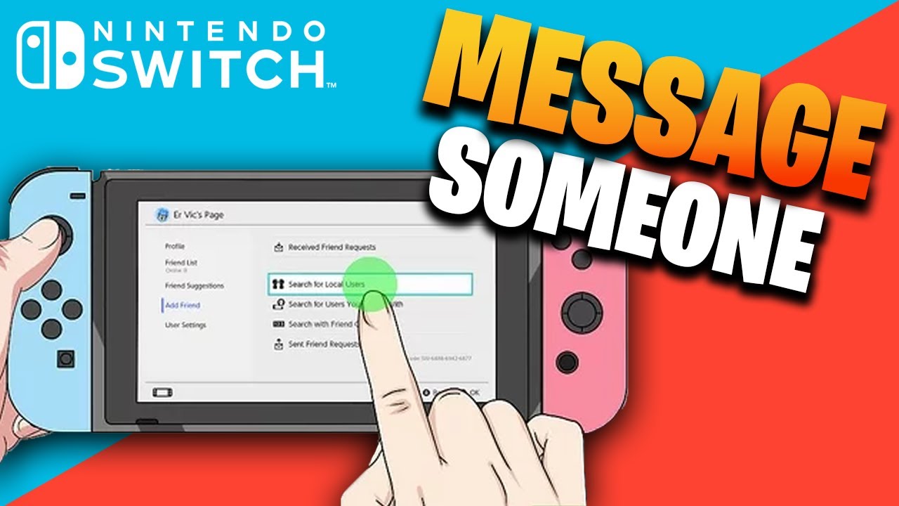 How To Message Someone On Nintendo Switch (Step By Step) - YouTube