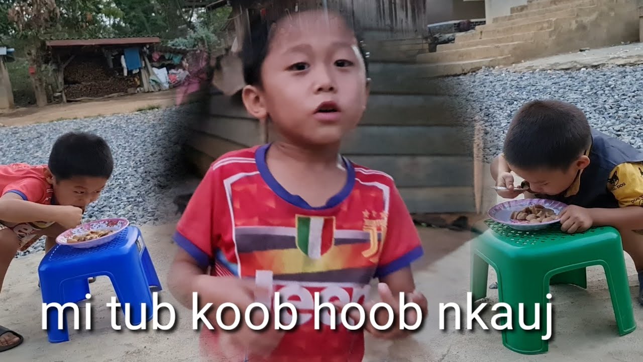 saib mi nyuam ua si noj xuj qab thiab tub koob hoob nkauj - YouTube