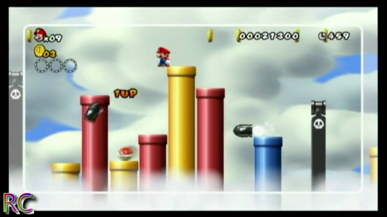 New Super Mario Bros. Wii [NSMB] World 7-4 Endless 1UPs - YouTube