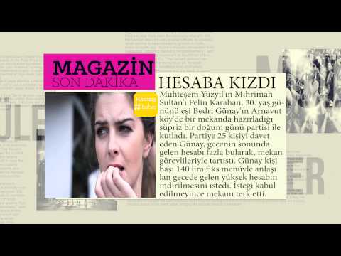 MİHRİMAH SULTAN PELİN KARAHAN DOĞUM GÜNÜ PARTİSİNDE HESAP KRİZİ