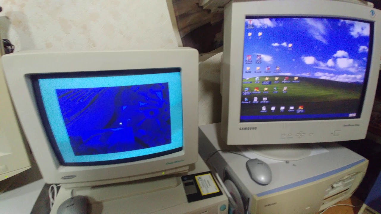 4K] 2021년에 켜보는 90년대 삼성컴. 레트로PC. Retro PC in 2021. - YouTube