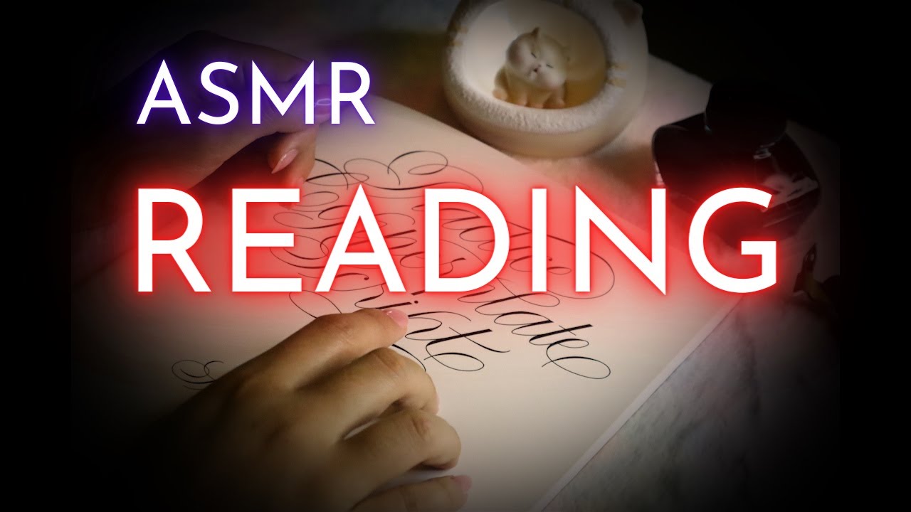 #22 ASMR | Reading A Copperplate Script To Help You Induce Sleep - YouTube
