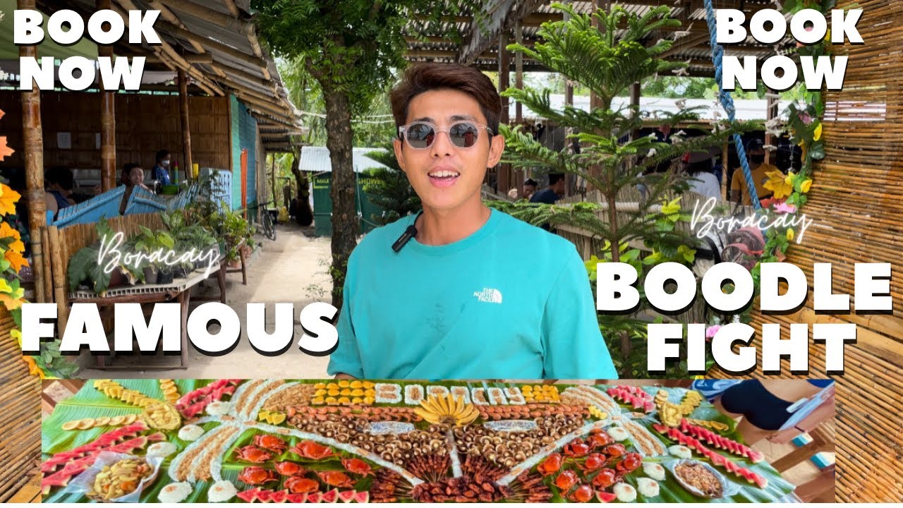 Our Famous BOODLE FIGHT | Boracay Island | #Jamiltourguide - YouTube