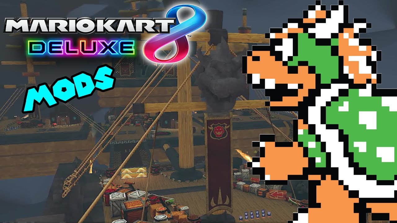 Bowser's Doomship on Mario Kart 8 Deluxe [Mod] Custom Tracks! - YouTube