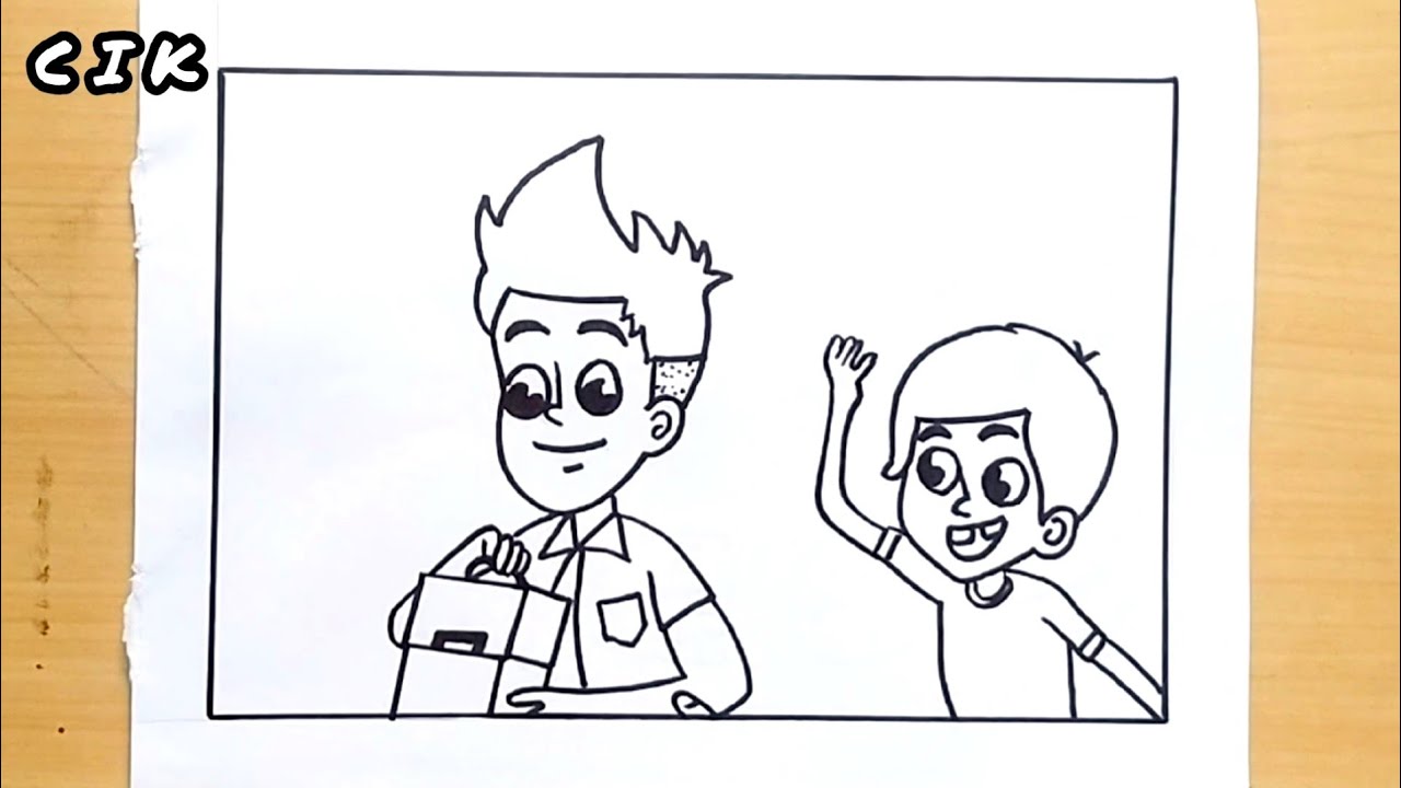 How To Draw Chikoo aur Bunty| Bro vs Bro only on ...