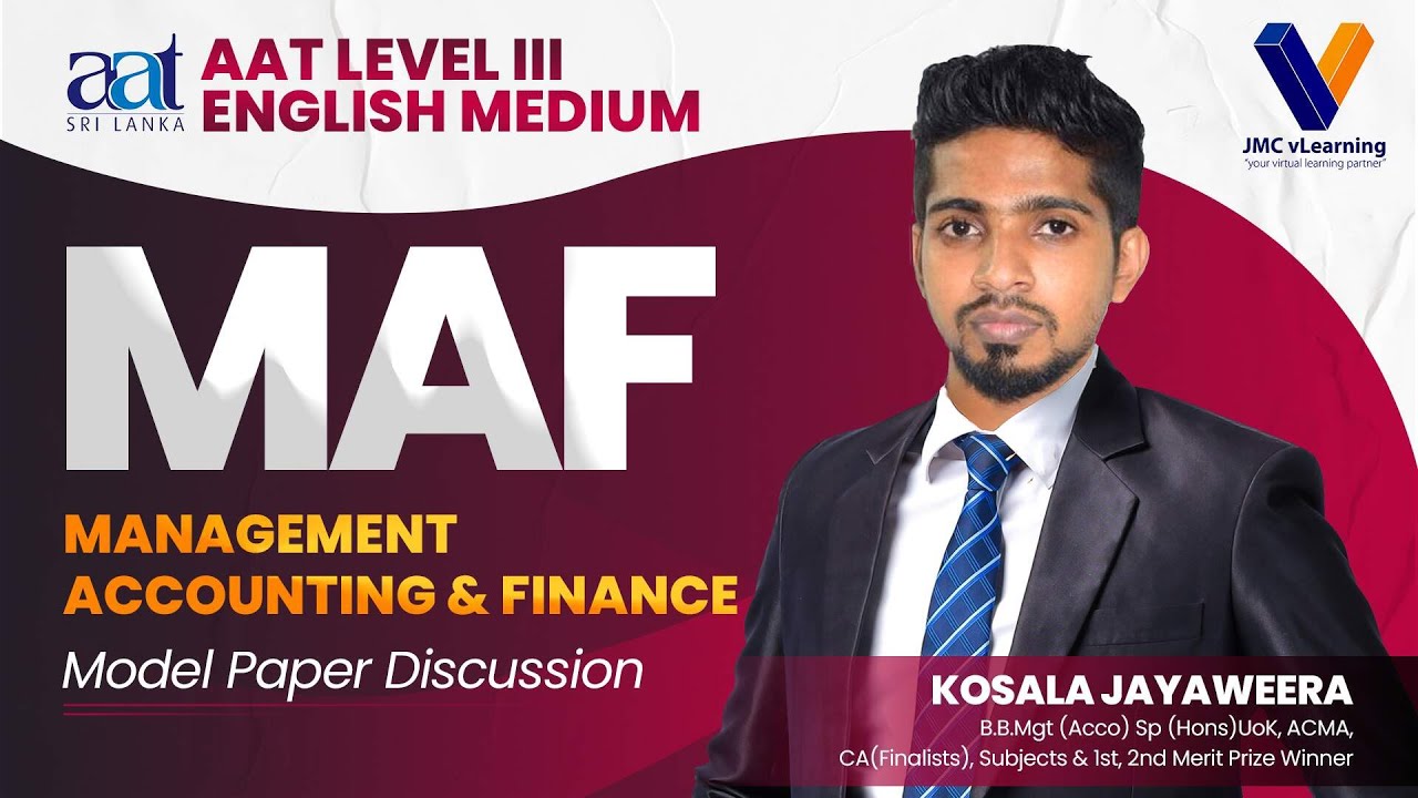 AAT Level 3 MAF Model Paper Discussion | English Medium | Kosala ...