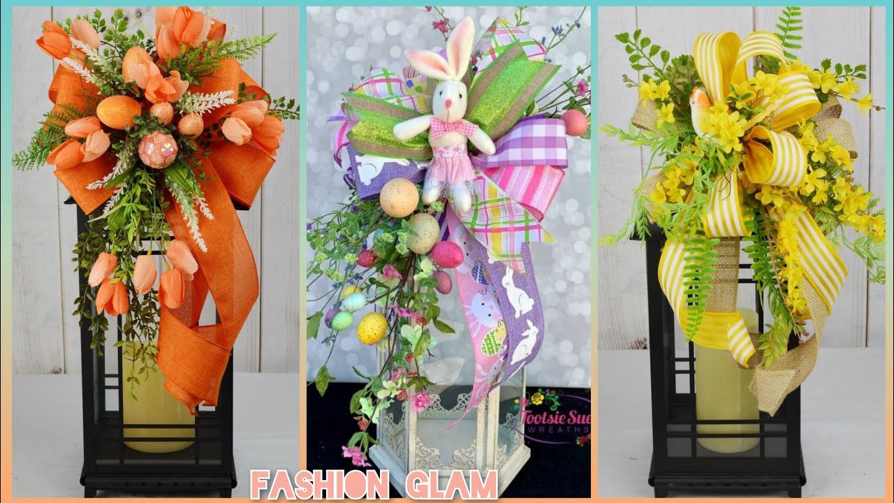 Colorful Easter Lantern Arrangements/Spring Lantern Decor Ideas 2024 ...