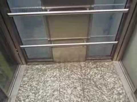 Hiro direct drive glass elevator at an underground car park in Bochum ...