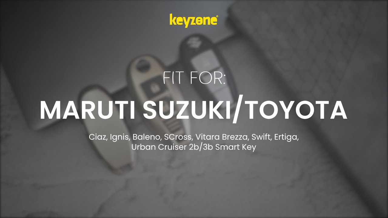 Keyzone GUN Metal TPU Key cover for Ciaz Ignis Baleno SCross Vitara ...