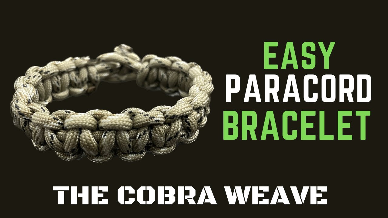 SIMPLE PARACORD BRACELET USING A COBRA WEAVE - YouTube