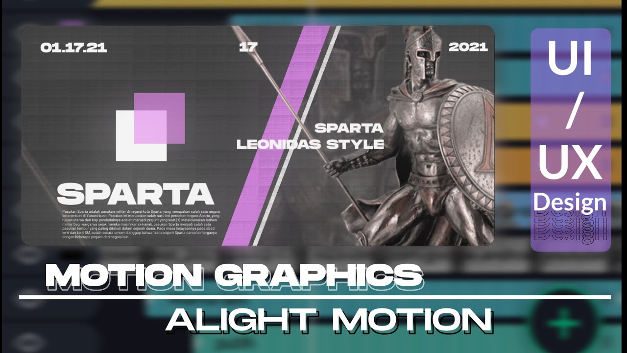 Simple Motion Graphic UI Design (Alight Motion) (Ib y6richo) - YouTube