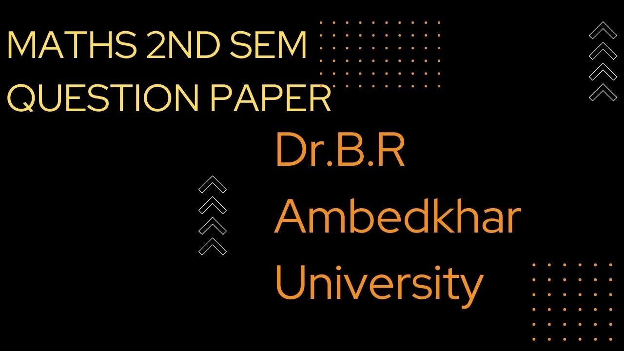 maths 2nd sem question paper 2021 - YouTube