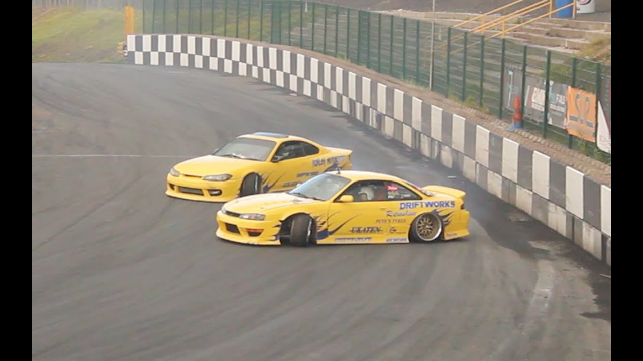 Slammed S14 Clutch Kick & Flick Entry at Driftland - YouTube