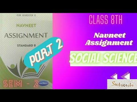 class 8th Social science assignment sem 2 part 2 #socialscience - YouTube