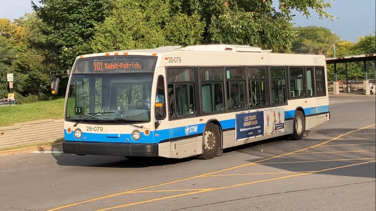STM Bus # 28-079 {Retired} Ride On The 101 Saint-Patrick Going West ...