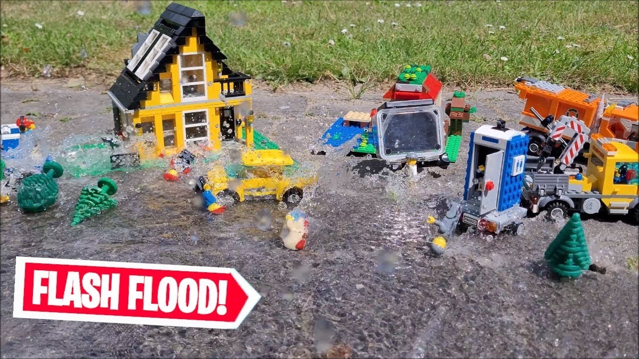 LEGO Flash Flood 😱 - Houses Flooding! - YouTube