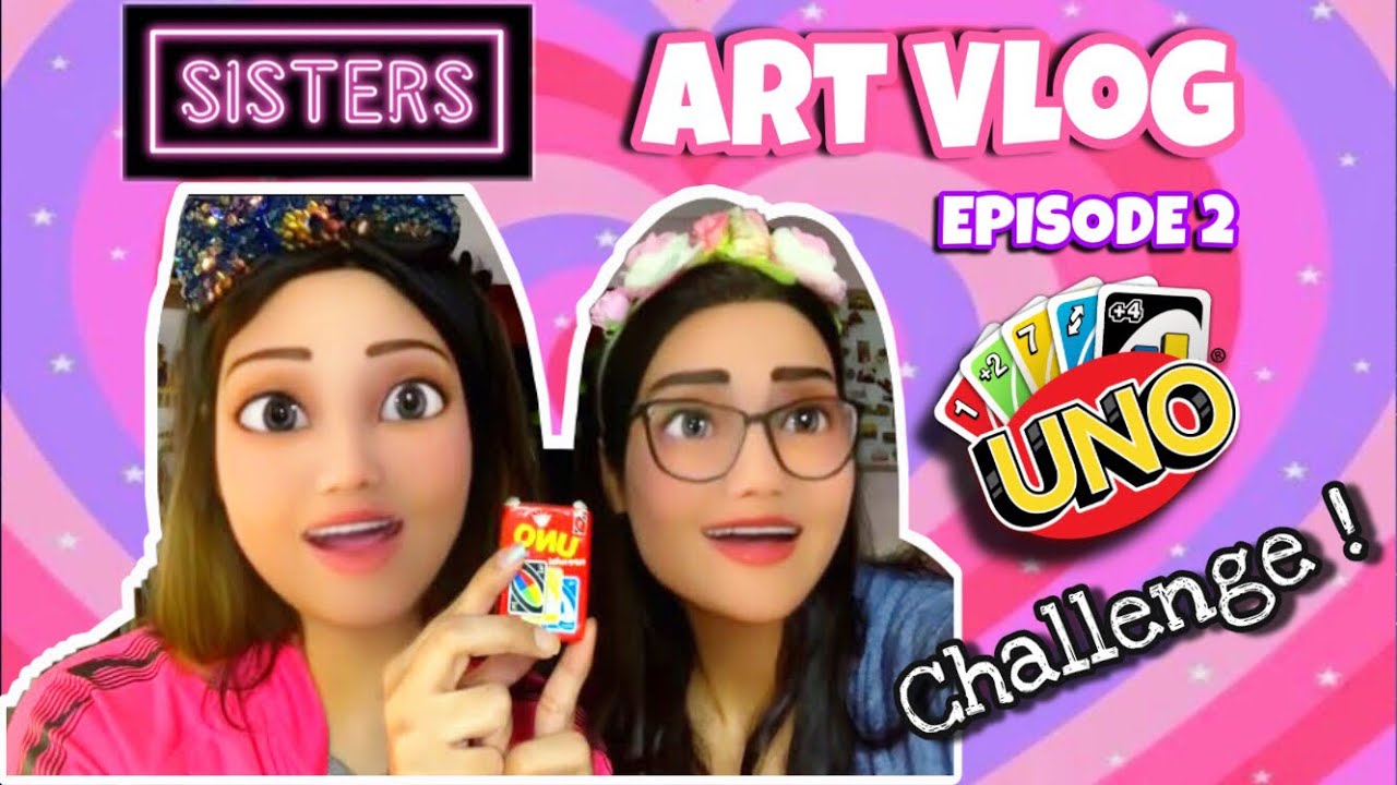 Playing UNO (Card Game) Challenge with my Sister - MFA Art Vlogs ...