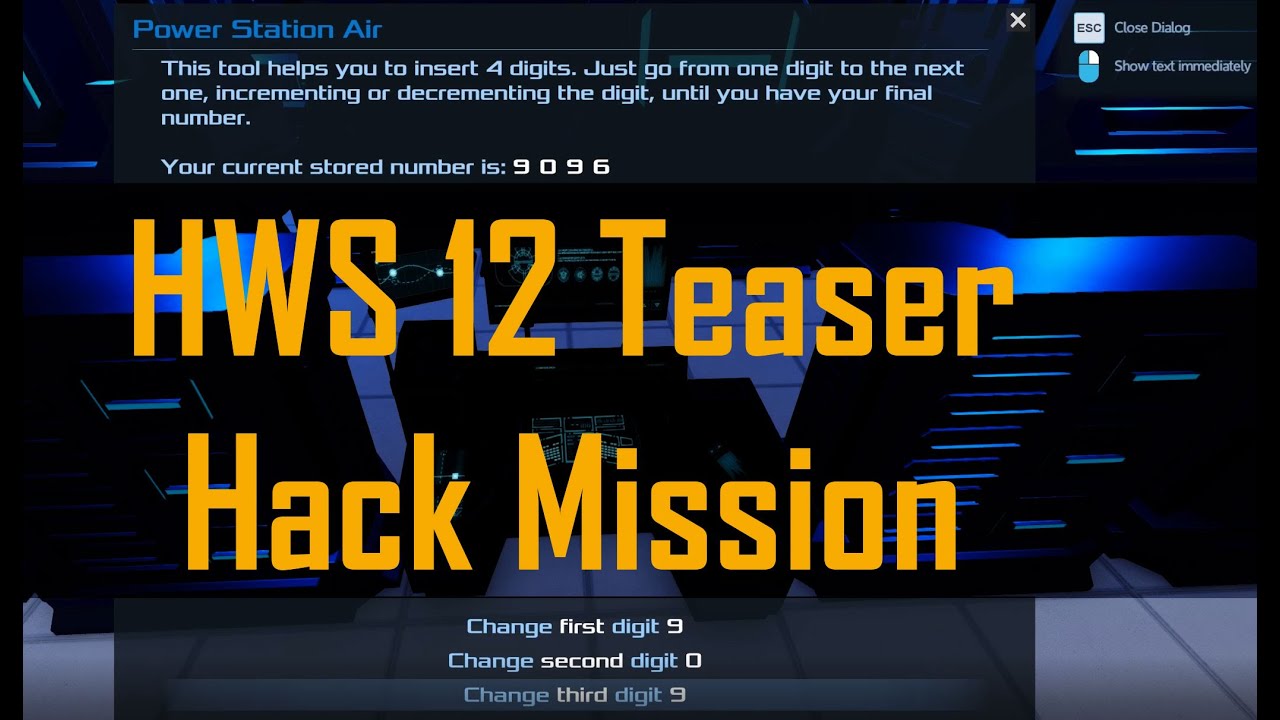 HWS 12 Teaser | Input Number Tool for Dialogues / Missions - YouTube