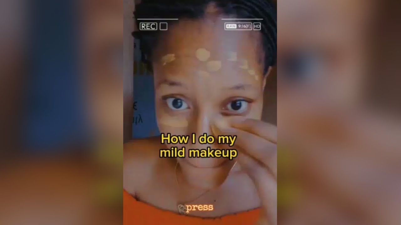 How I do my mild makeup 😍 #makeuptutorial #makeupvideo #mildmakeup # ...