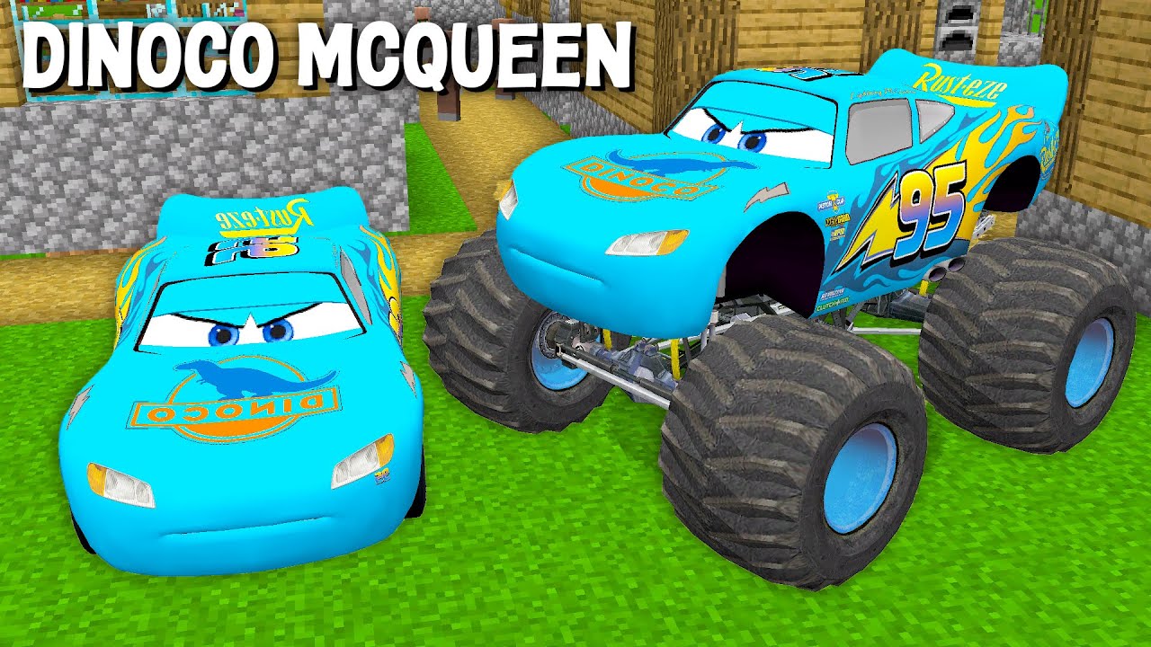 I FOUND MONSTER DINOCO LIGHTNING MCQUEEN in MINECRAFT - Gameplay Video ...