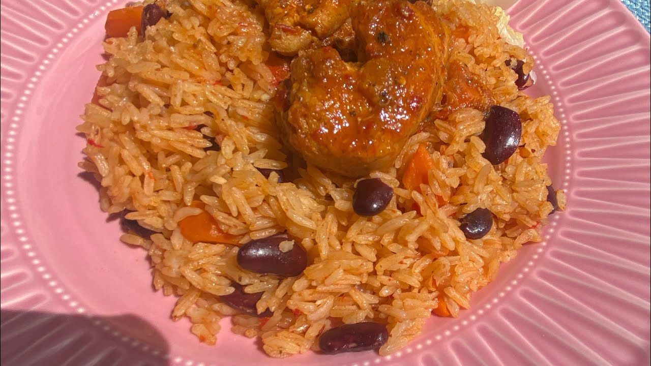 Moro de habichuelas rojas con pechuga de pollo. - YouTube