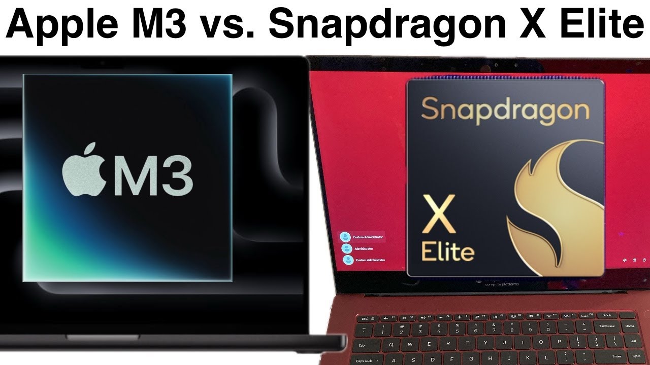 Apple M3 vs. Snapdragon X Elite, First Benchmark Comparisons - YouTube
