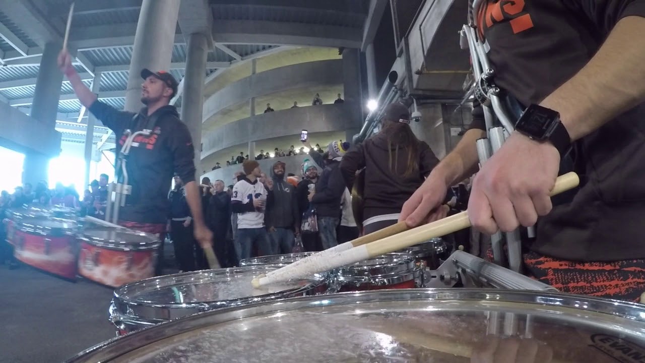 Browns Drumline Twickenham Concourse Cam 3 - YouTube