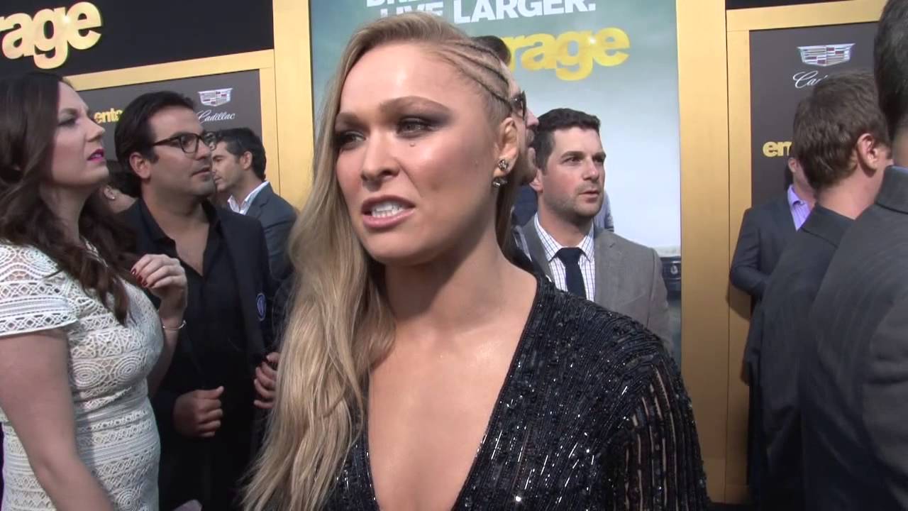 Entourage: Ronda Rousey Exclusive Premiere Interview | ScreenSlam - YouTube