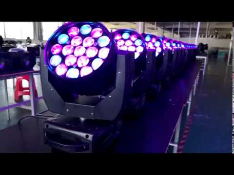 19x15 Led Moving Head RGBW - YouTube