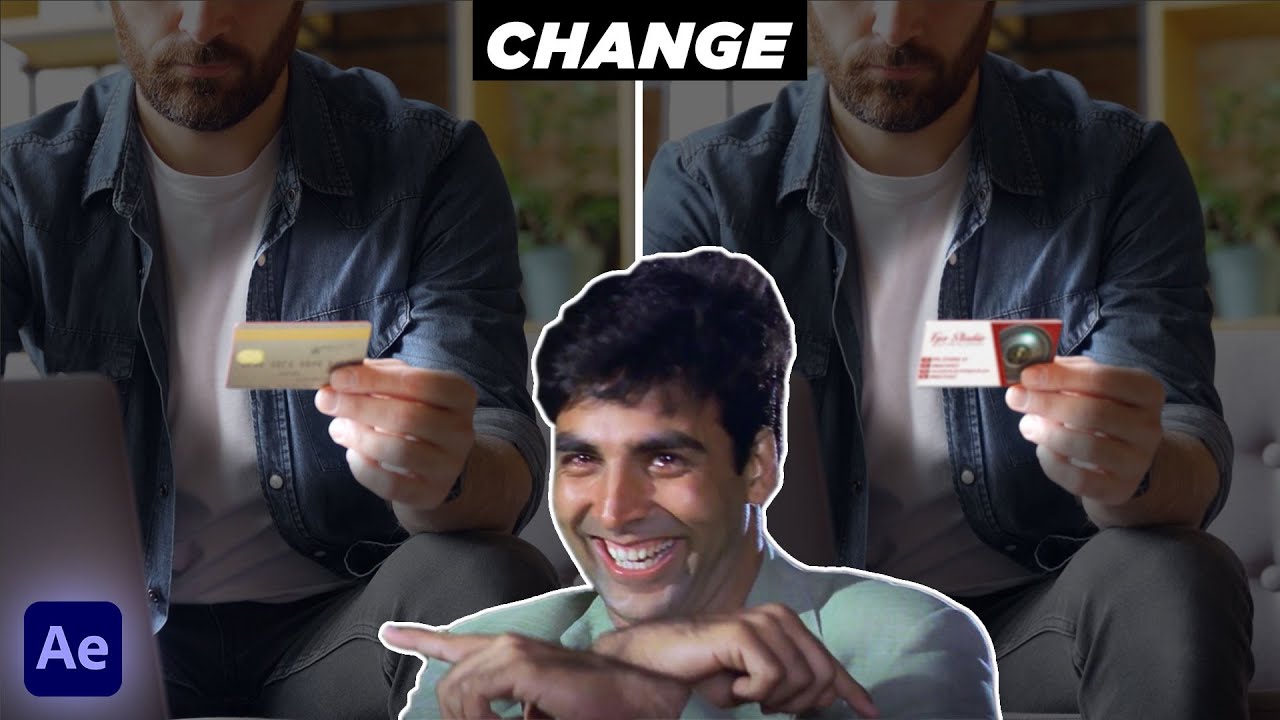 REPLACE OR CHANGE object in video with after effect | tracking in after effect | hindi - YouTube