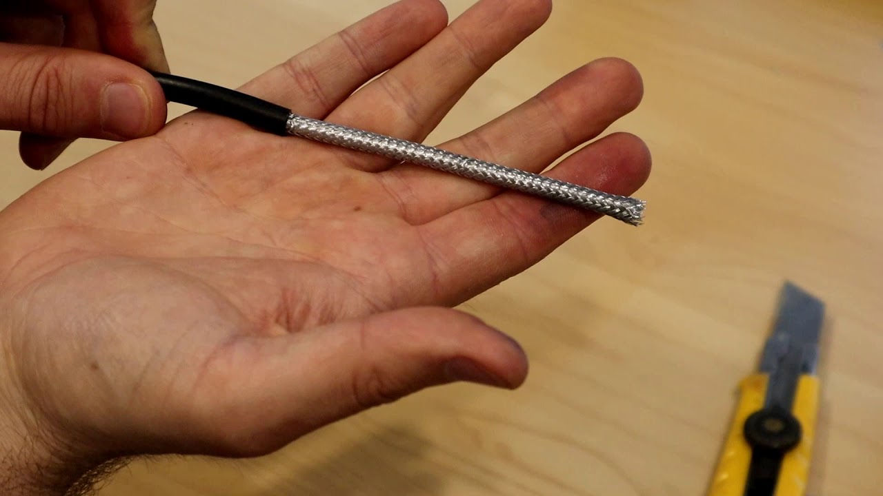 How to Terminate a Coaxial Cable into Separate Wires - YouTube