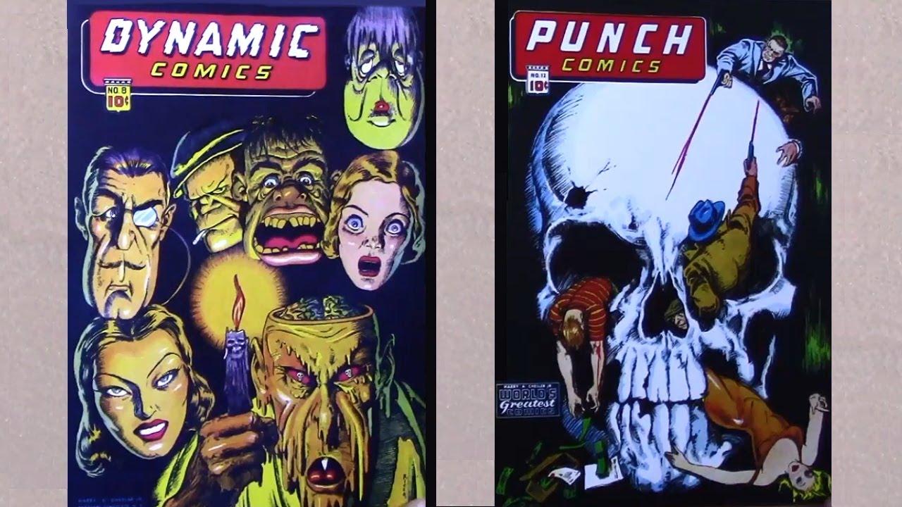 Golden Age HORROR, Crime, and ACTION Comic Book Covers | Art by Gus ...
