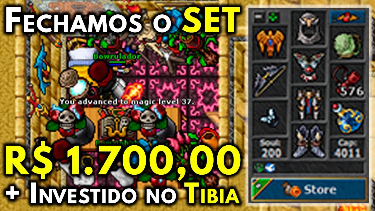 + R$ 1.700,00 Investido no Tibia - Fechamos o SET (RP 600+) - YouTube