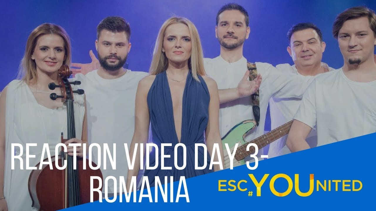 Eurovision 2018 - The Humans - Goodbye (Romania Rehearsal reaction ...