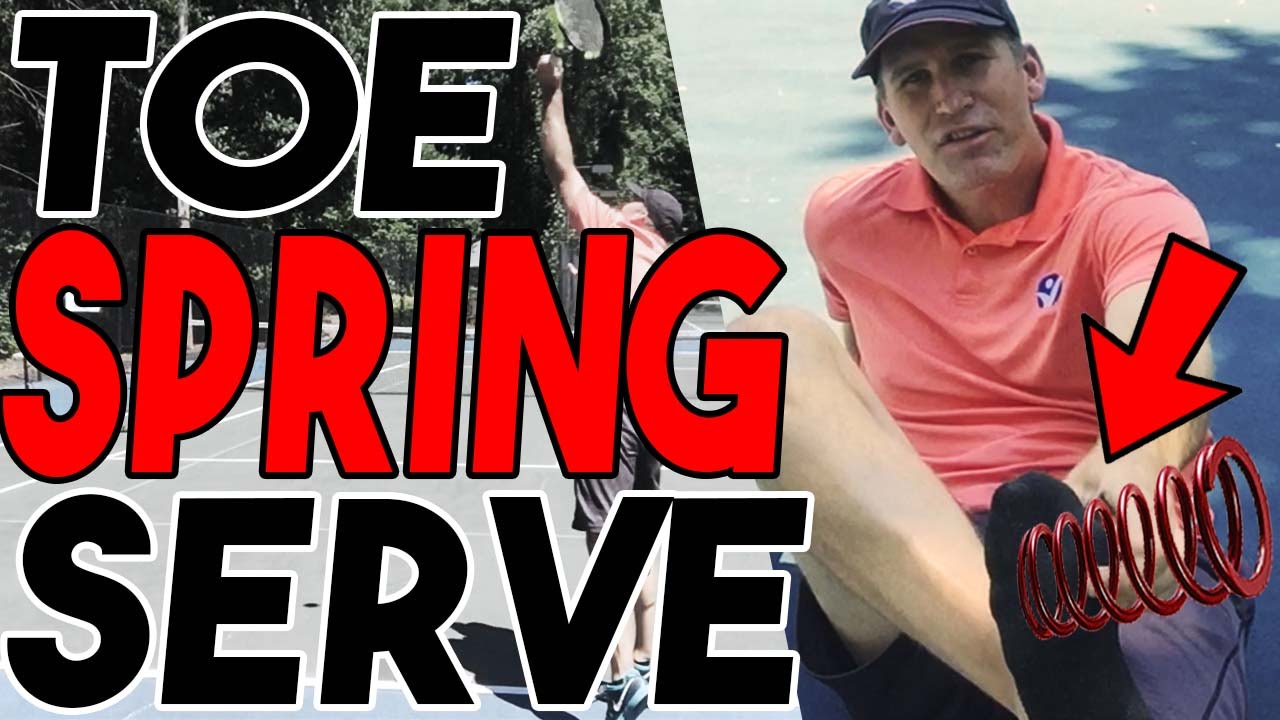 Tennis Tips: The Toe Spring Serve - YouTube