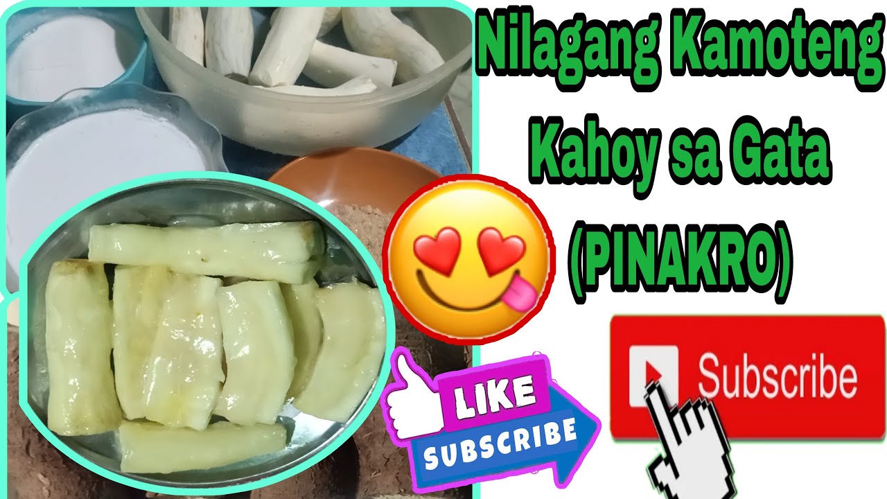 GINATAANG KAMOTENG KAHOY SA GATA (PINAKRO)|Lutong Bicol #video #yummy ...