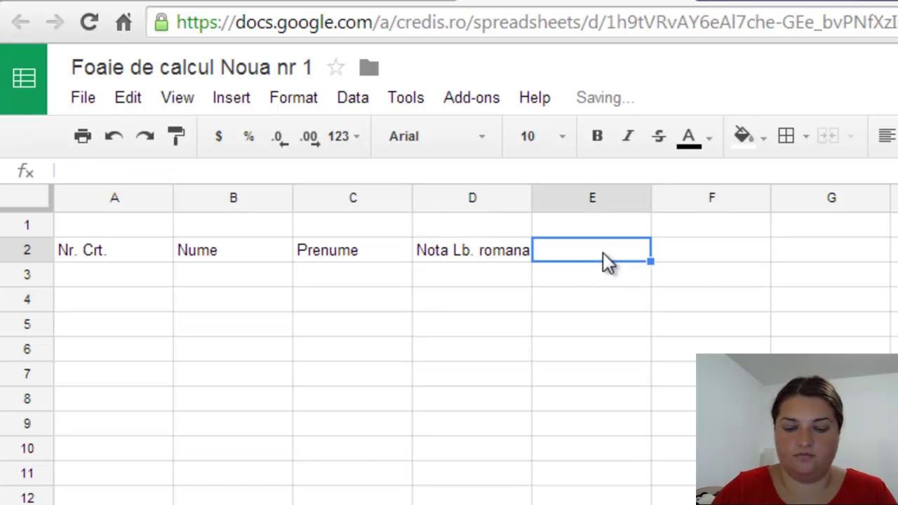 2 Google Sheets Adaugarea datelor - YouTube