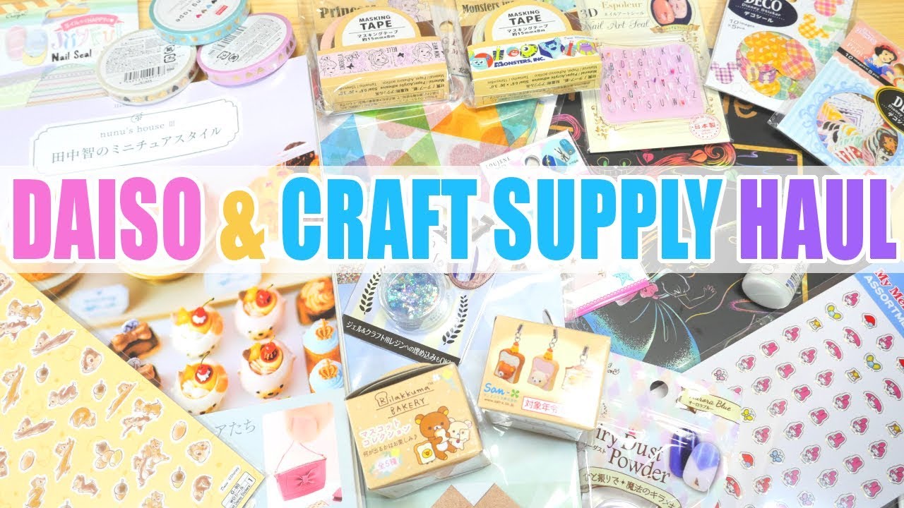 Daiso & Craft Supply Shopping Haul! - YouTube
