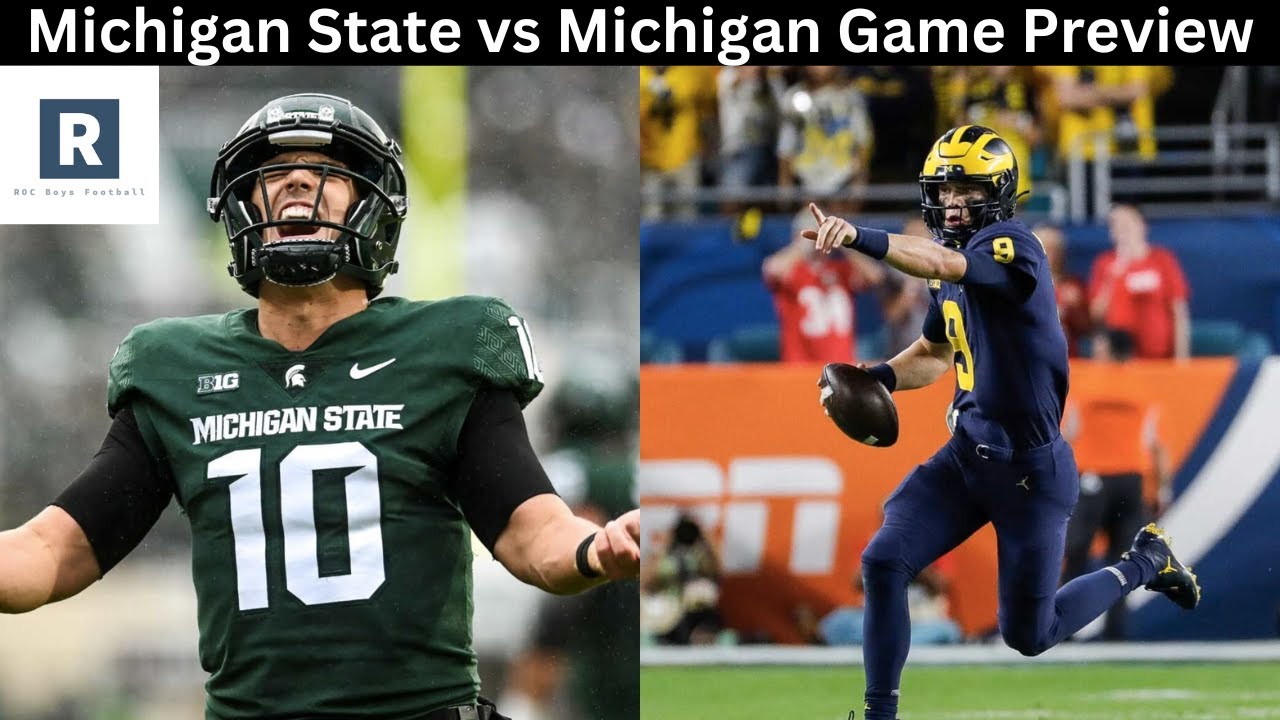 Michigan State vs Michigan Game Preview College Football - YouTube
