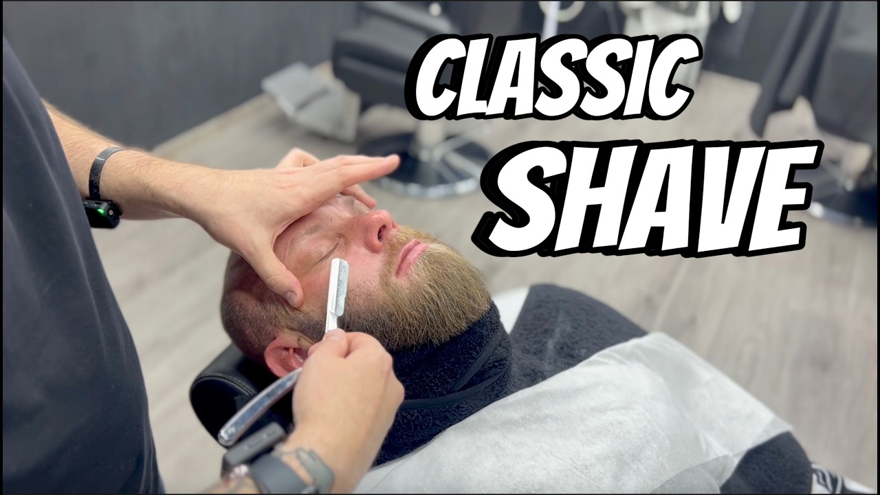 💈 ASMR barber. Full head classic shave. Shaved Kratos from "God of War ...