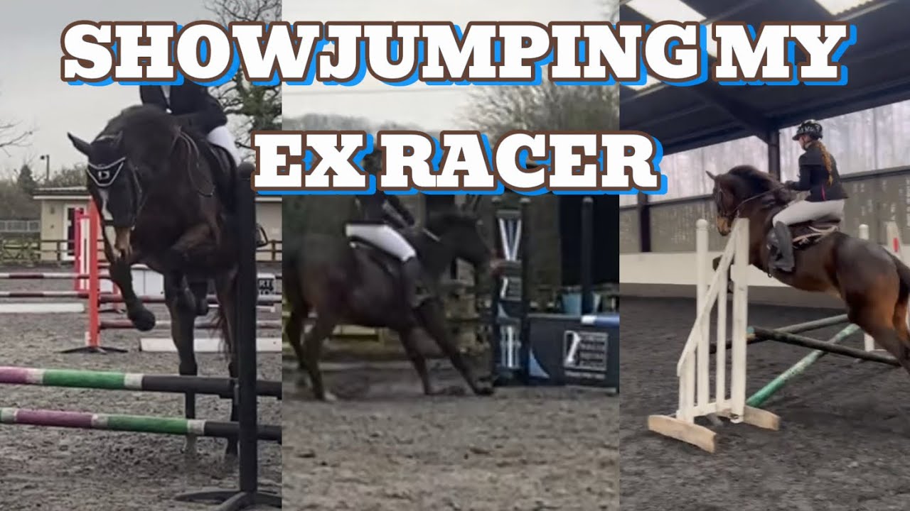 SHOWJUMPING MY EX RACER ( OUR BIGGEST COURSE YET ) - YouTube